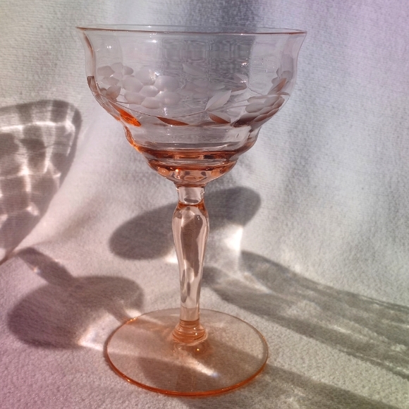 Fostoria | Dining | Pink Antique Fostoria Sherry Glass | Poshmark